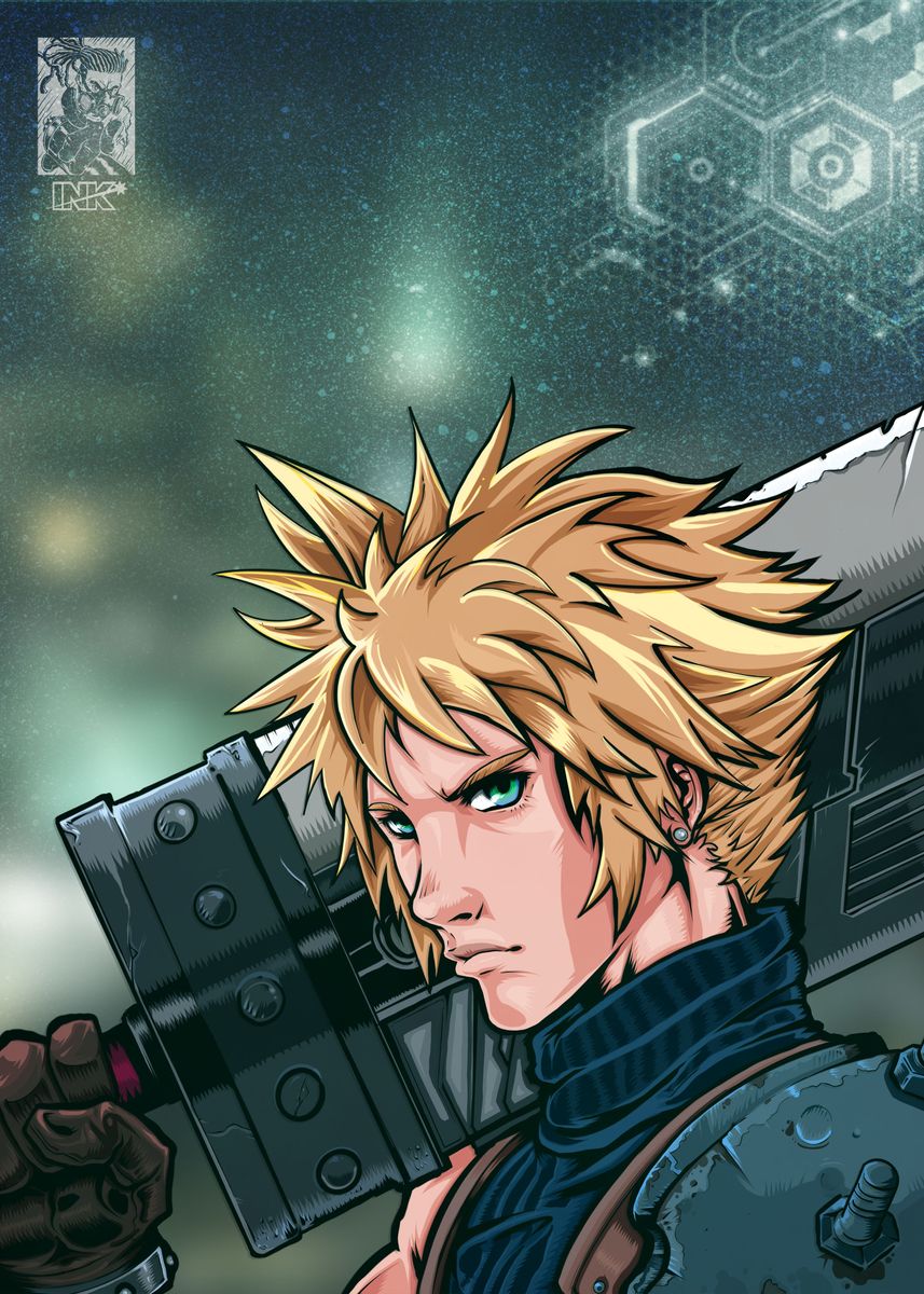 'Cloud Strife' Poster, picture, metal print, paint by Inkstar | Displate