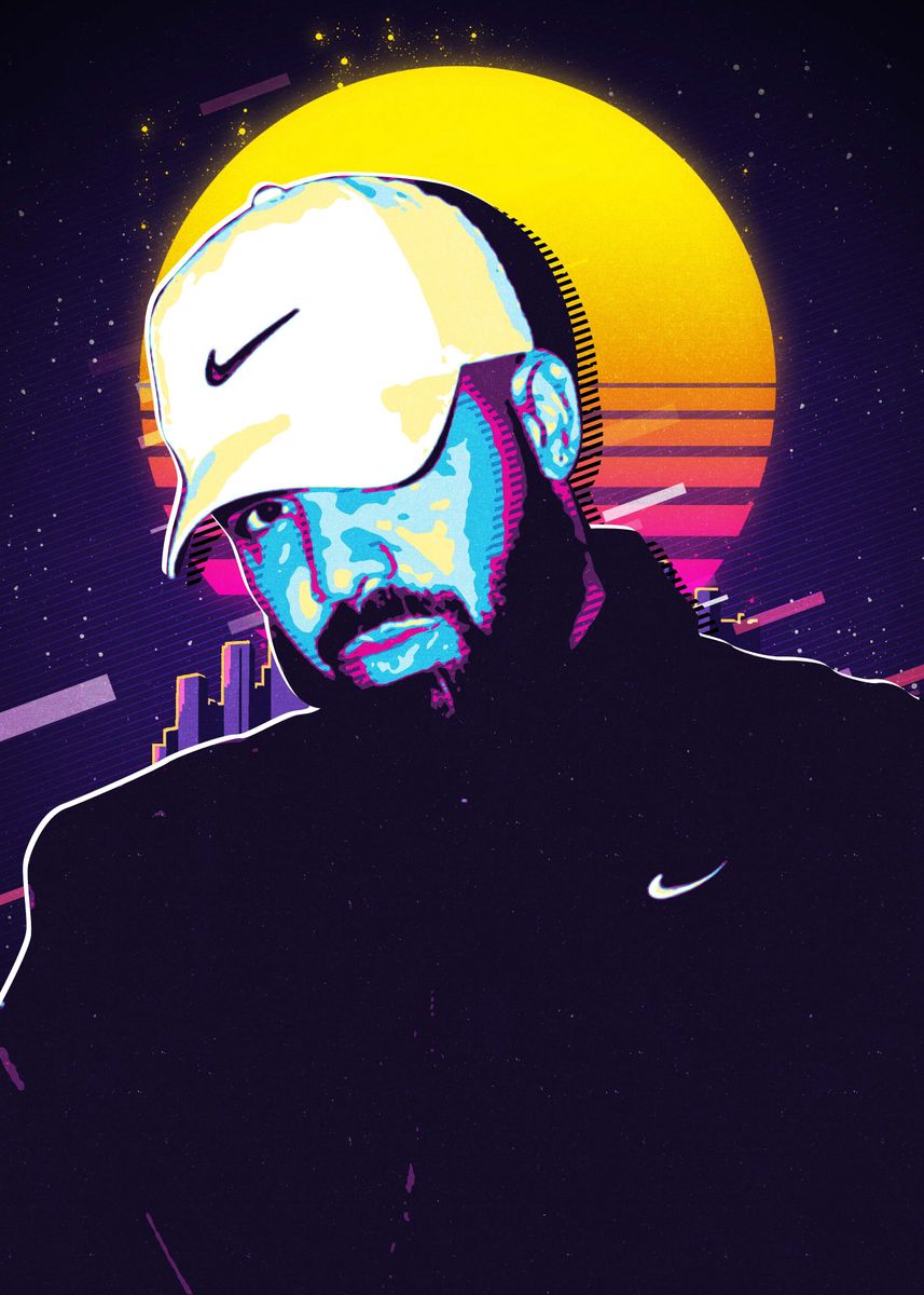 'Drake ' Poster, picture, metal print, paint by San Illustrator | Displate