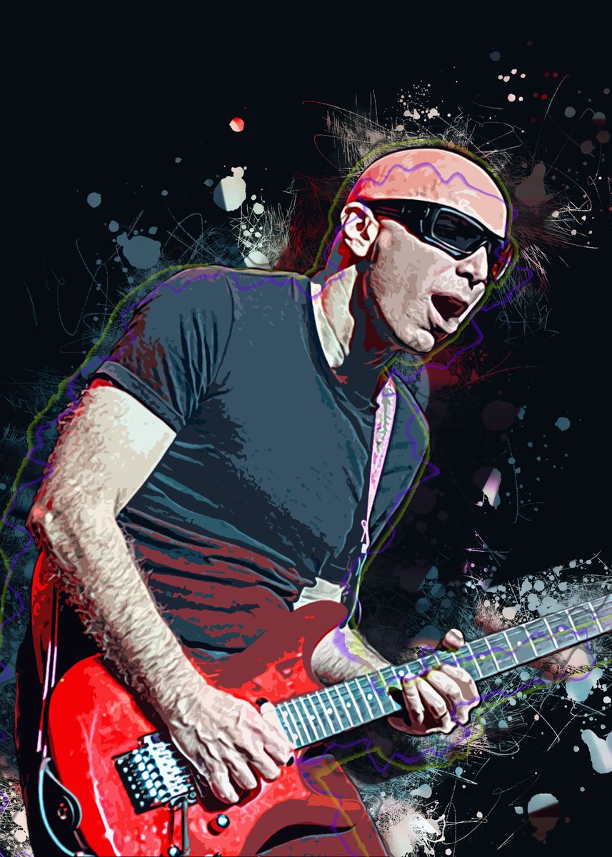 'Joe Satriani' Poster by BFM STUDIO | Displate