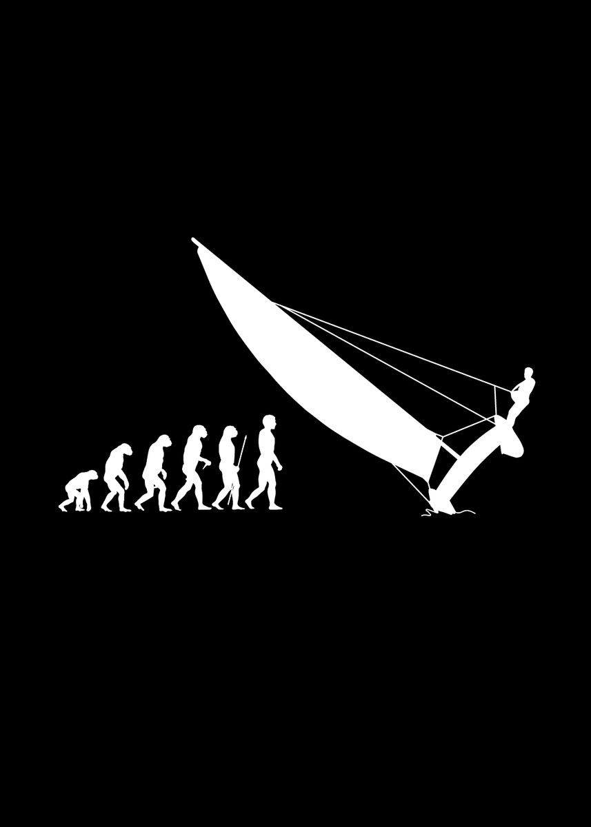 'Catamaran Sail Evolution' Poster by Chris Müller | Displate