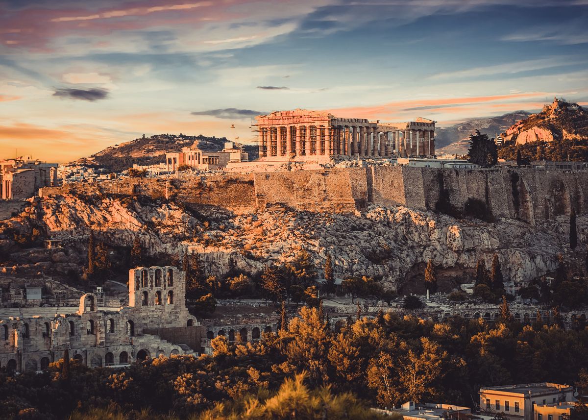 'Parthenon Acropolis Athens' Poster by Agisbar | Displate
