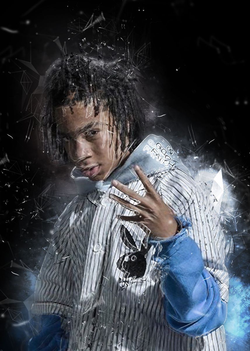 'YBN Nahmir' Poster, picture, metal print, paint by HISAN TEAM | Displate