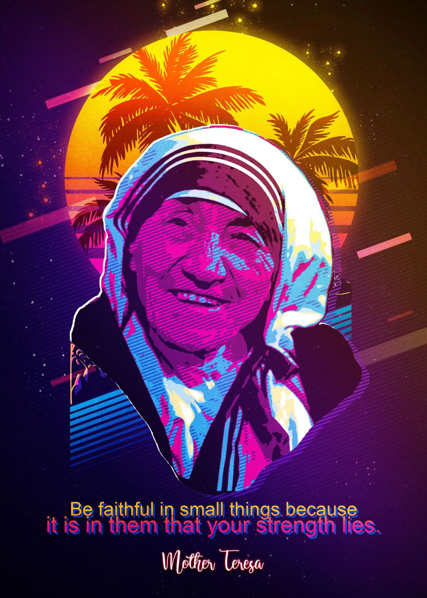 'Quotes Mother Teresa ' Poster, picture, metal print, paint by The ...