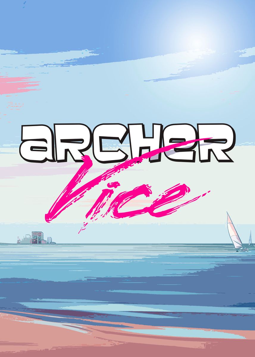 'Logo Vice' Poster, picture, metal print, paint by Taffy | Displate