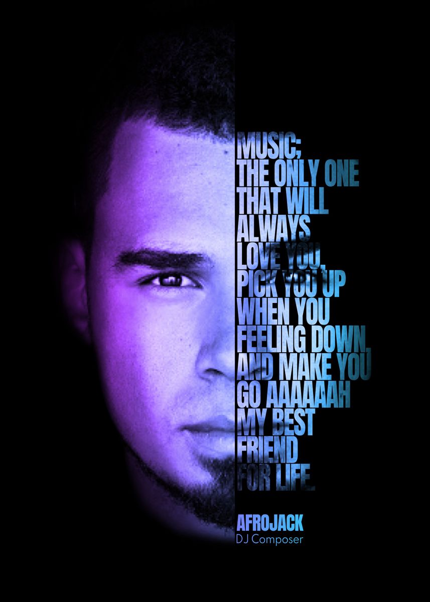 'Nick van de Wall Afrojack' Poster, picture, metal print, paint by ...