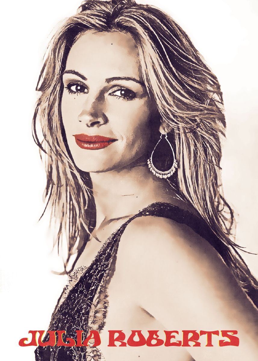 'Julia Roberts' Poster by Anxhela Sufa | Displate