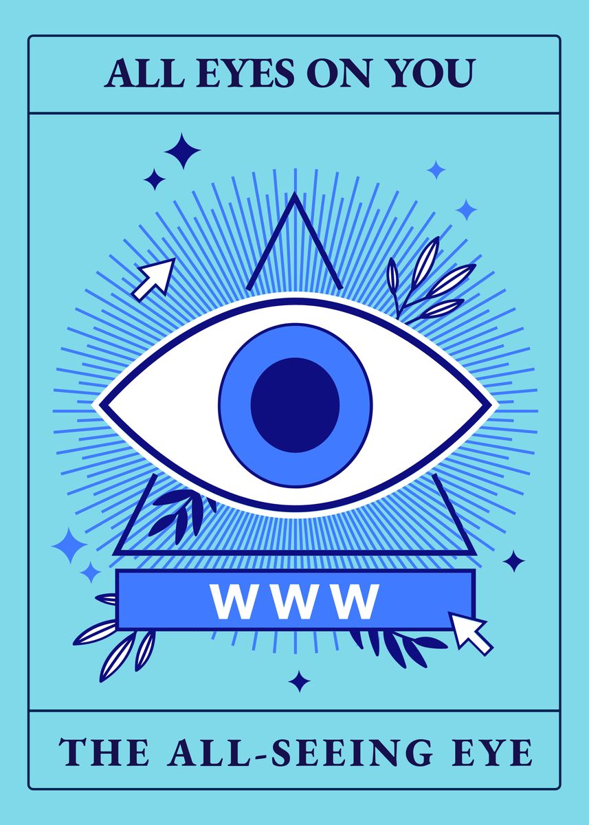 'Funny The All Seeing Eye' Poster, picture, metal print, paint by Max ...