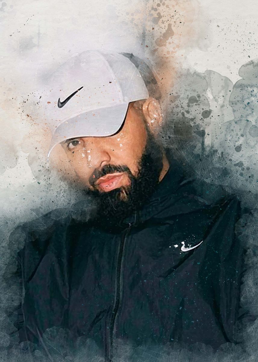 'Drake ' Poster, picture, metal print, paint by San Illustrator | Displate