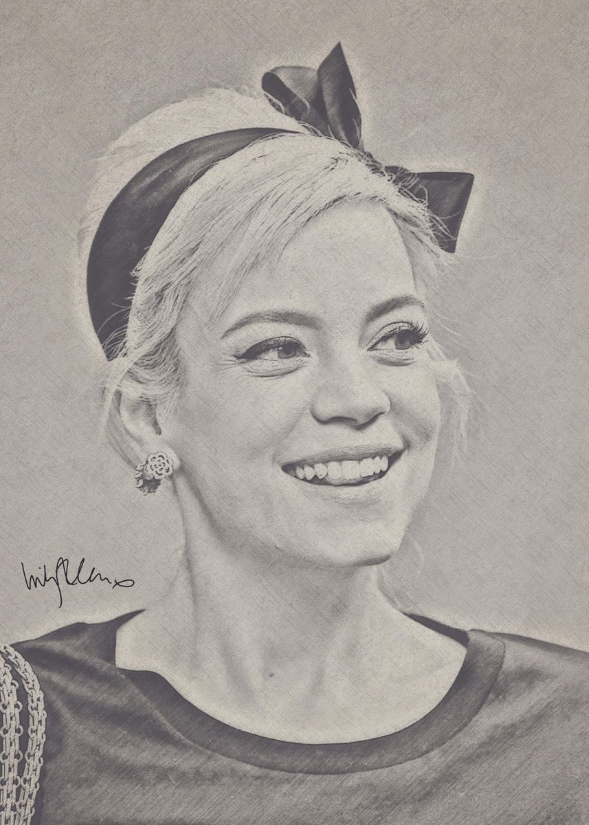 'Lily Allen' Poster by John Smith | Displate