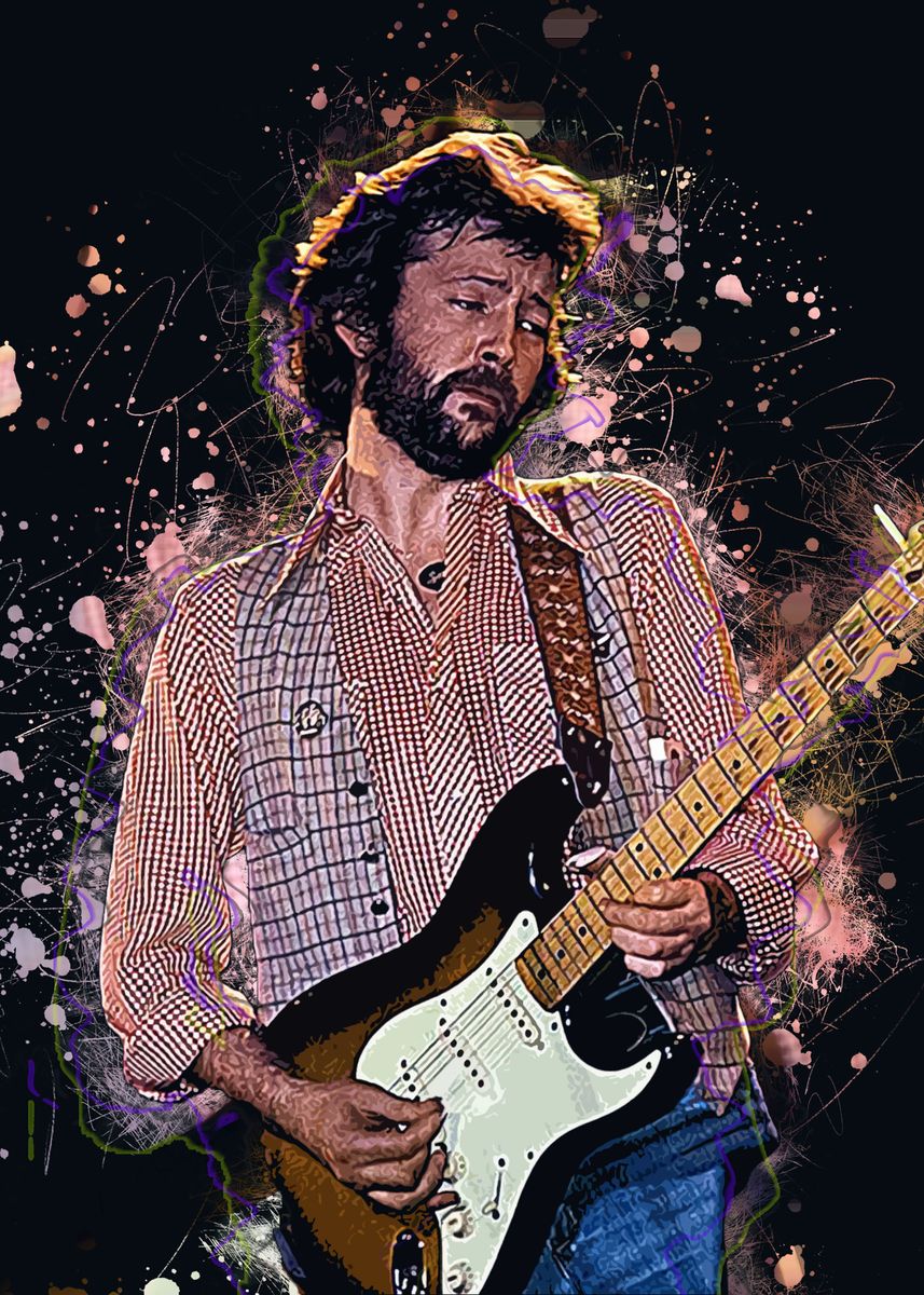 'Eric Clapton' Poster, picture, metal print, paint by BFM STUDIO | Displate
