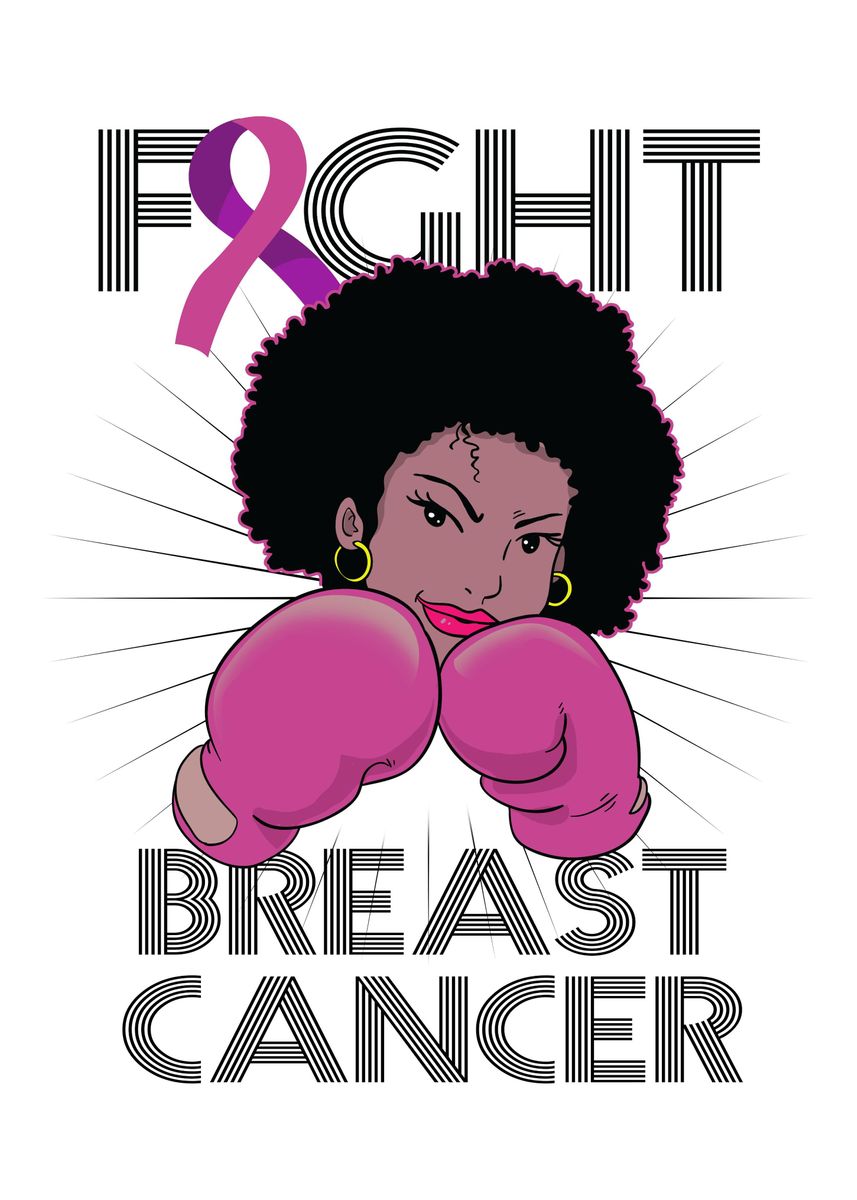 'Fight Breast Cancer Awar' Poster by SWAYSHIRT | Displate