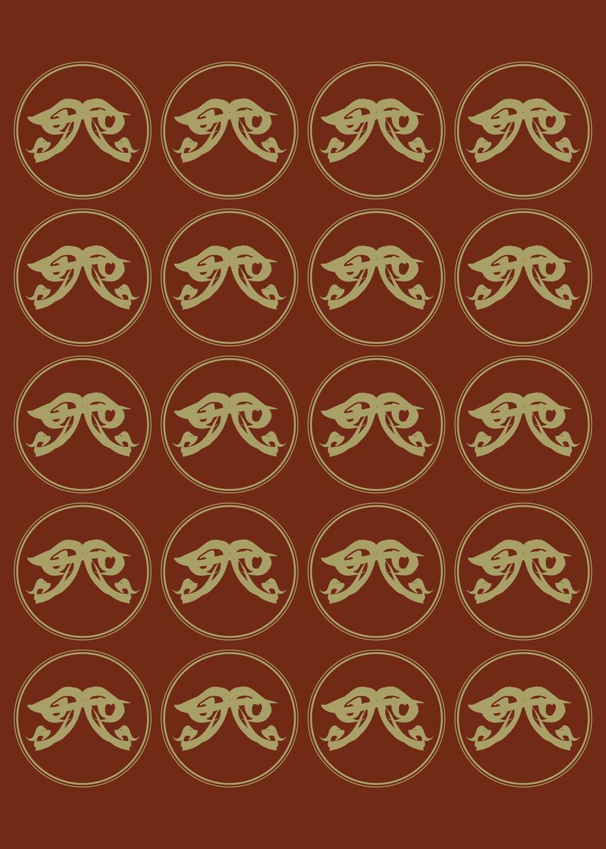 'Heavenly Fire Rune' Poster, picture, metal print, paint by Brandon ...