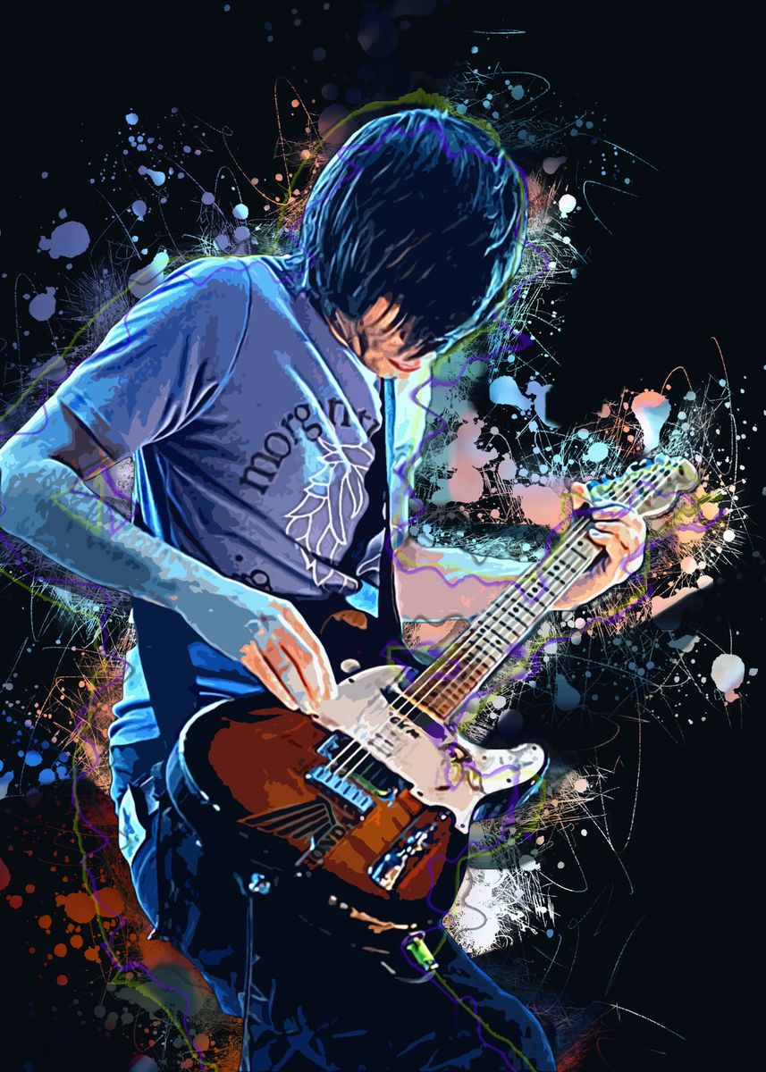 'JONNY GREENWOOD' Poster, picture, metal print, paint by BFM STUDIO ...