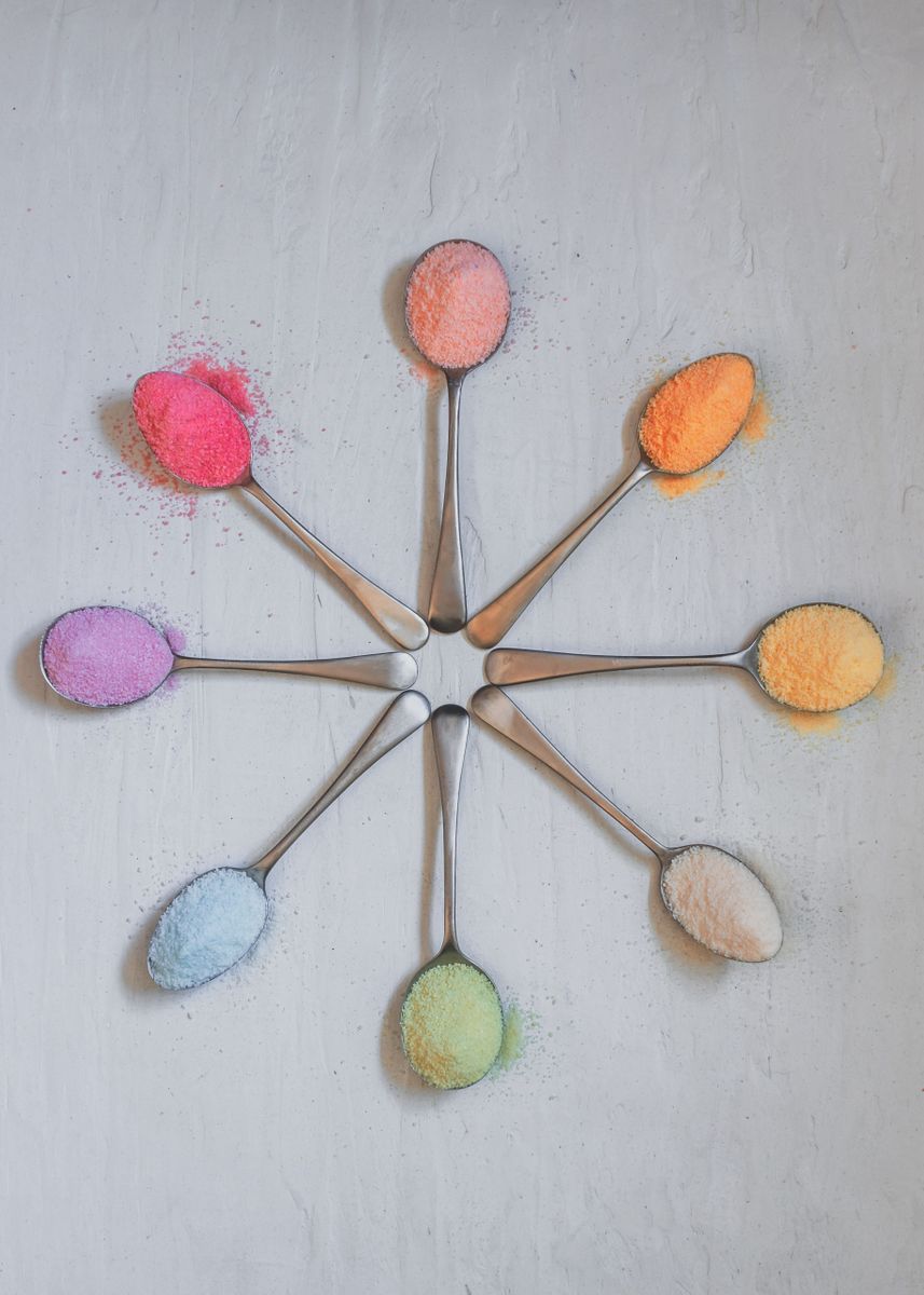 'Jello powder spoons' Poster, picture, metal print, paint by Ava ...