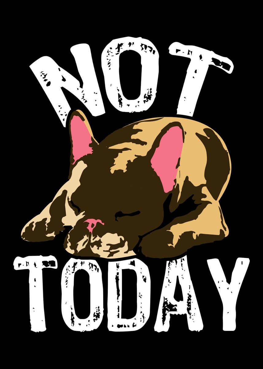 'Not Today' Poster, picture, metal print, paint by O G | Displate