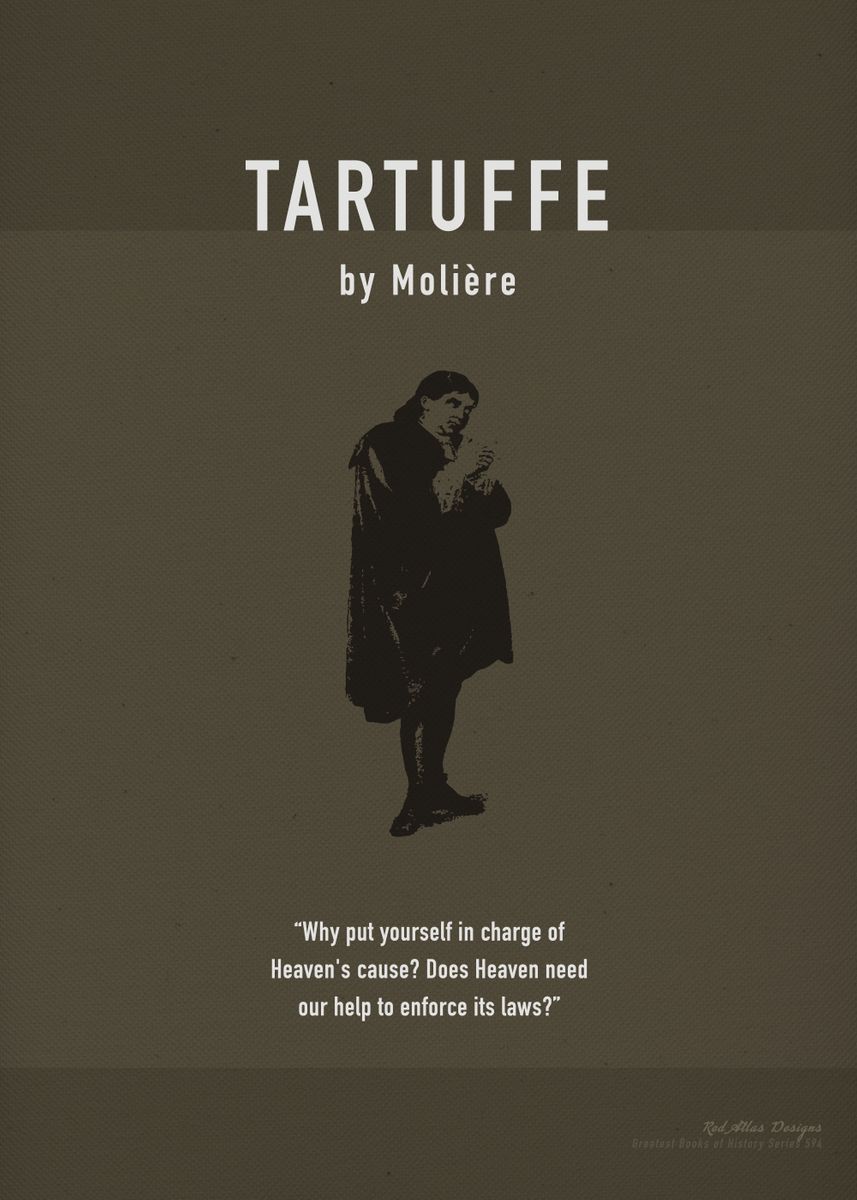 'Tartuffe Moliere Book Art ' Poster, picture, metal print, paint by ...