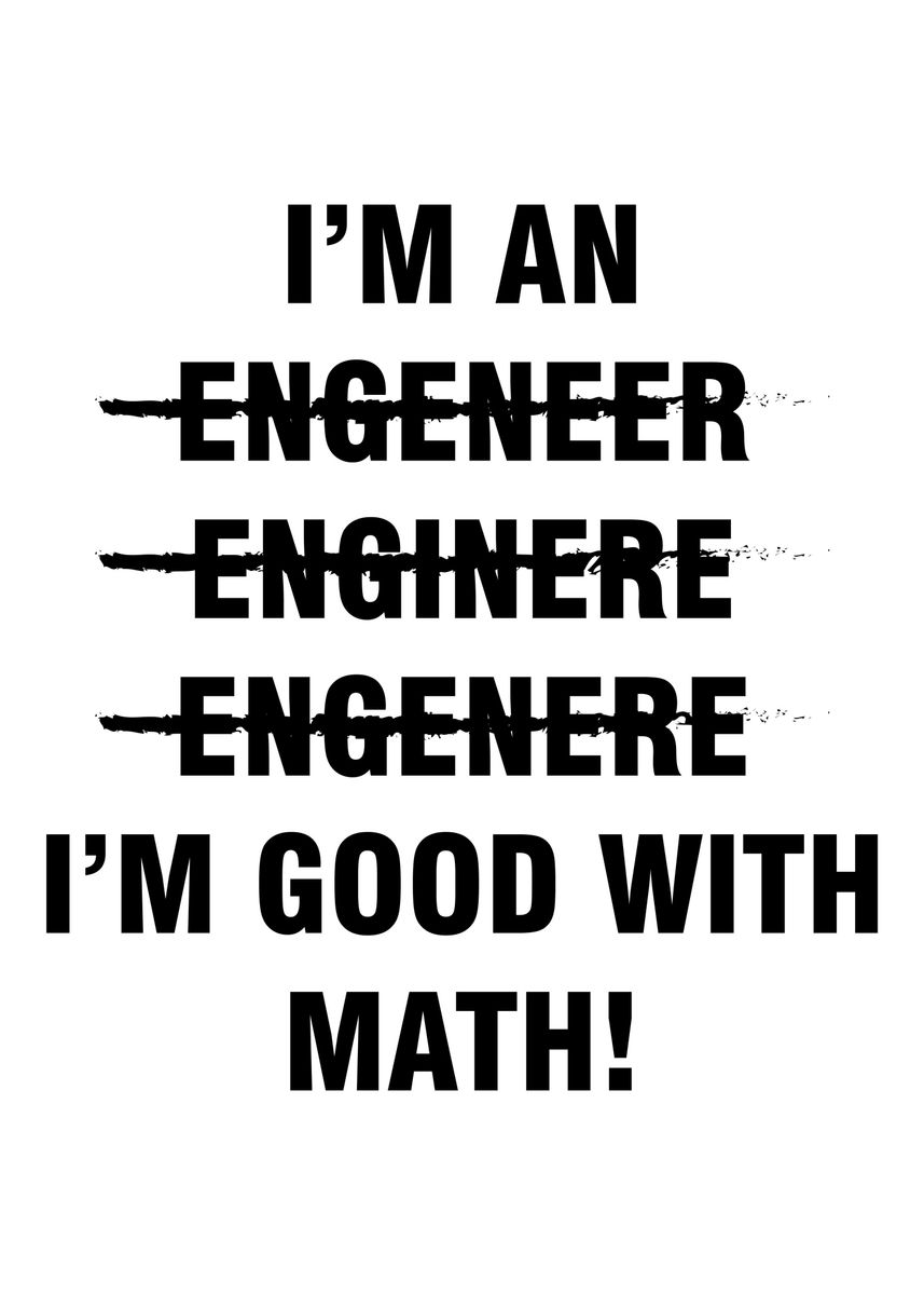 'Im good at math' Poster by DanielSaverio De Simone | Displate