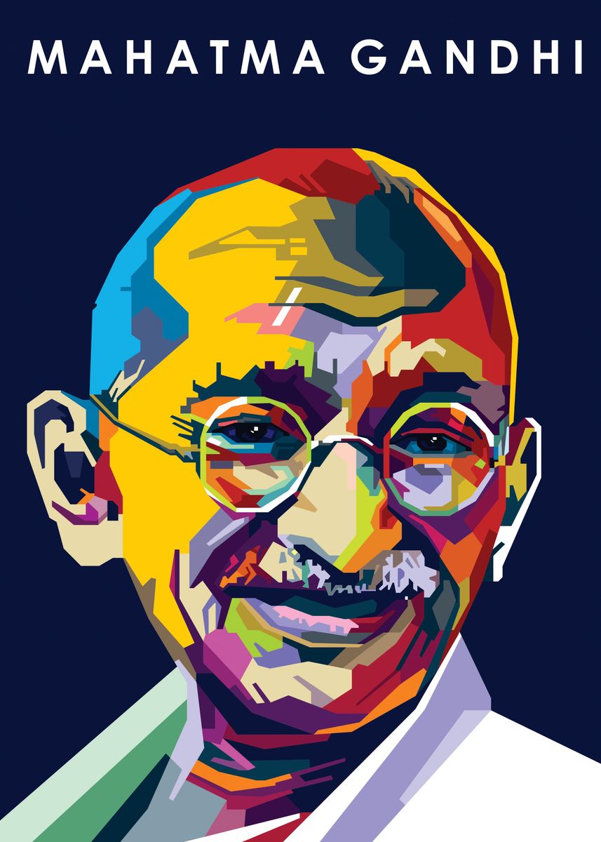'Mahatma Gandhi' Poster, picture, metal print, paint by Musri Ali ...