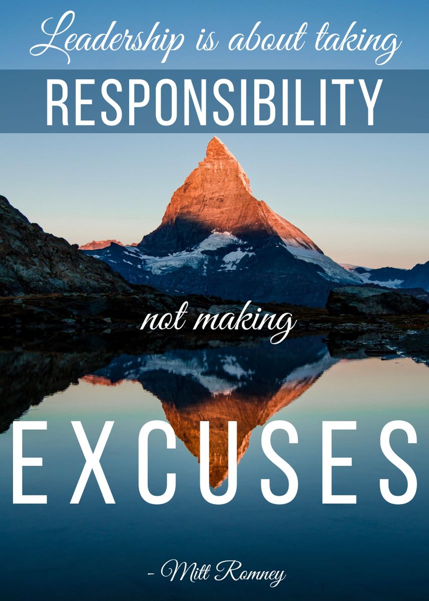 'Leadership quote' Poster, picture, metal print, paint by CiniArt ...