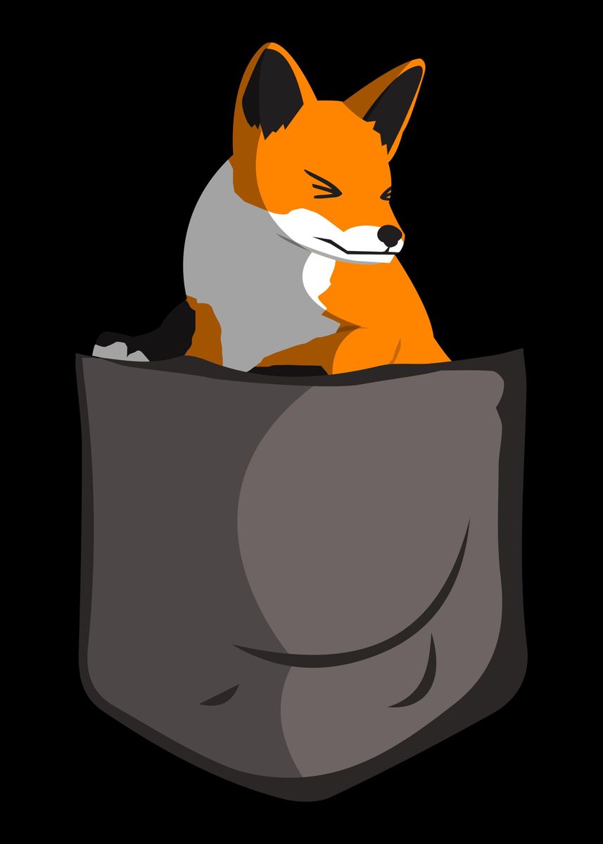 'Sweet Fox' Poster, picture, metal print, paint by O G | Displate