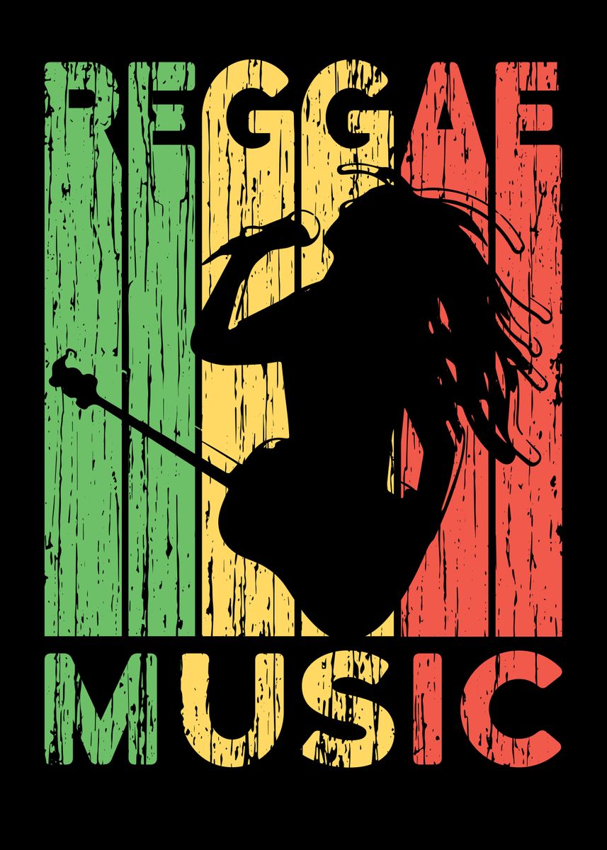 'Reggae Music' Poster, picture, metal print, paint by ShirTom | Displate