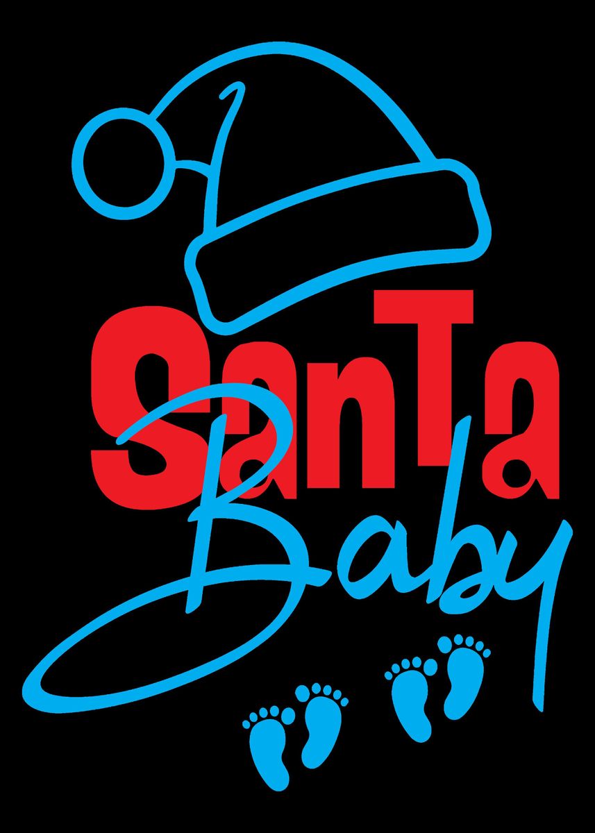 'Santa Baby' Poster, picture, metal print, paint by TheSpezialBrand ...