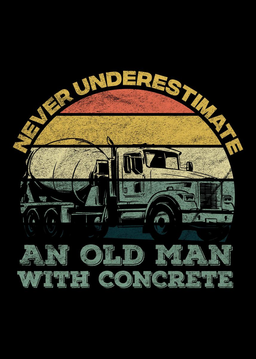 'Concrete Worker' Poster, picture, metal print, paint by Cooldruck ...