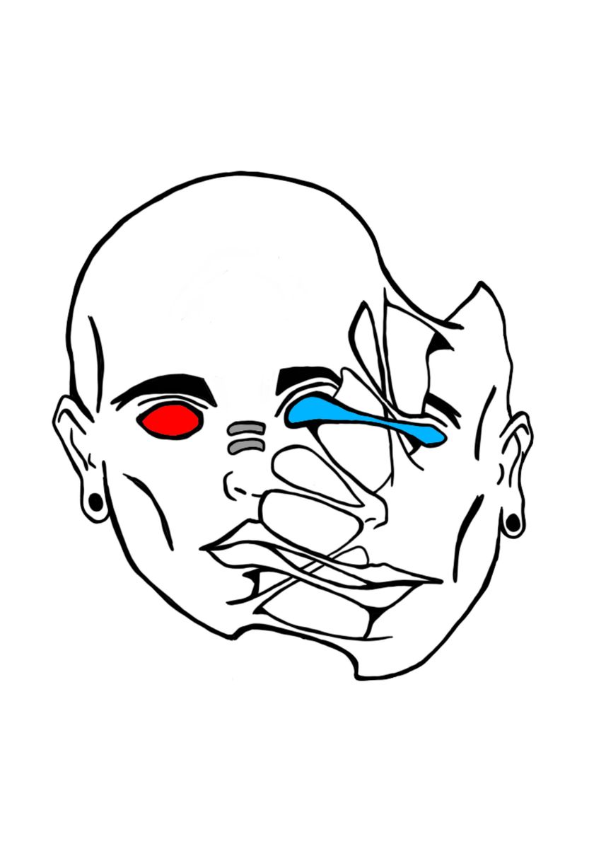 'two face' Poster by Dong Dong | Displate