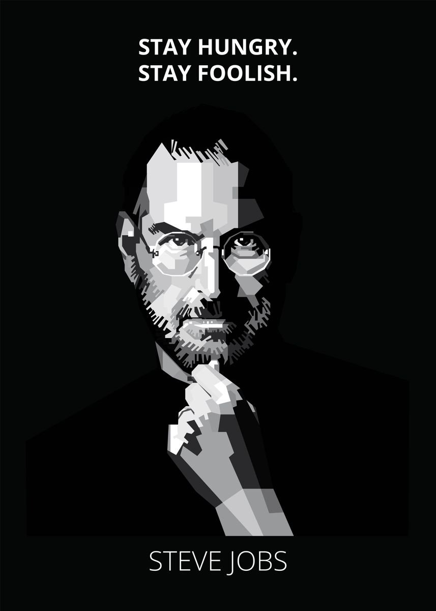 'Steve Jobs Quote' Poster, picture, metal print, paint by Gilang Bogy ...