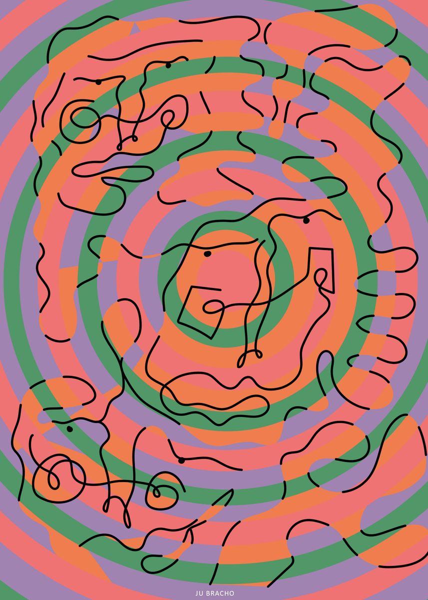 'FACE TWO' Poster by Julia Bracho | Displate