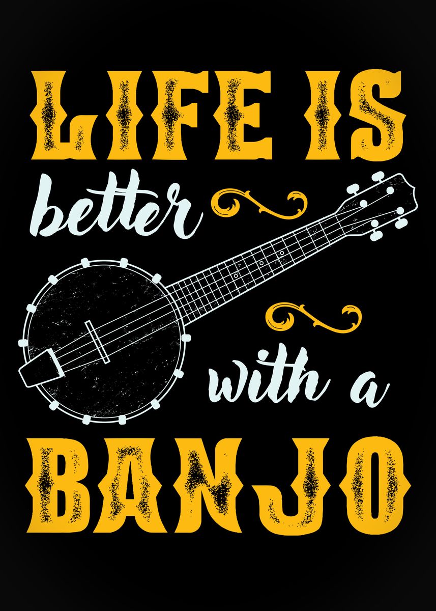 'Life is Better With Bajno' Poster, picture, metal print, paint by ...