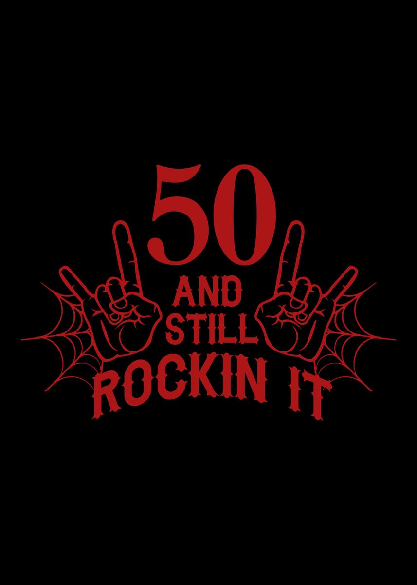 '50th and Still Rockin Grap' Poster by John DonJoe | Displate