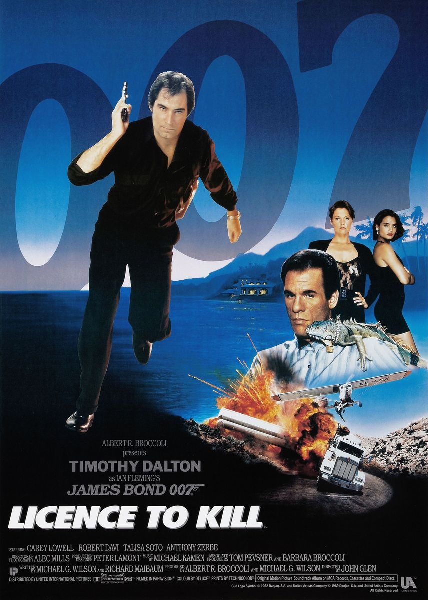 'James Bond Licence To Kill' Poster, picture, metal print, paint by Mad ...