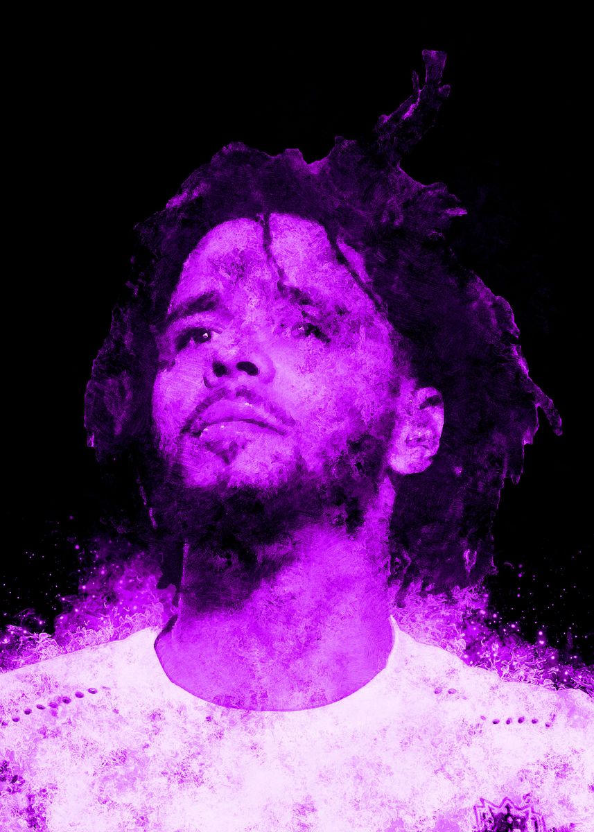 'J Cole' Poster by PURPLE Team | Displate