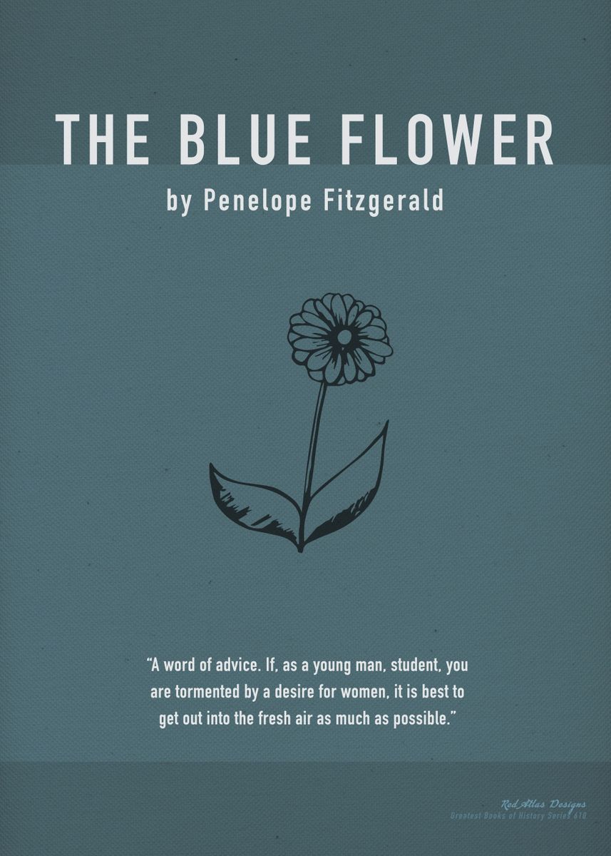 'The Blue Flower Book Art ' Poster, picture, metal print, paint by ...