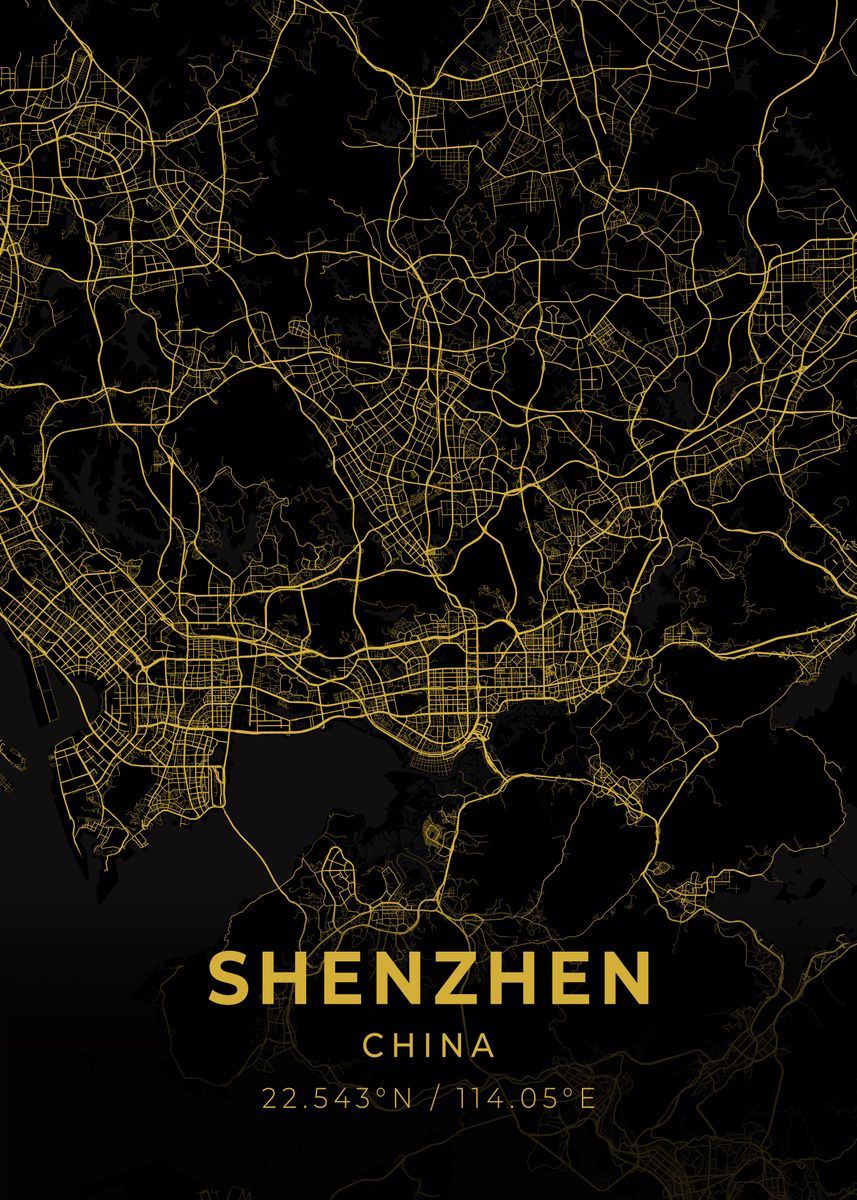 'Shenzhen China' Poster by Conceptual Photography | Displate