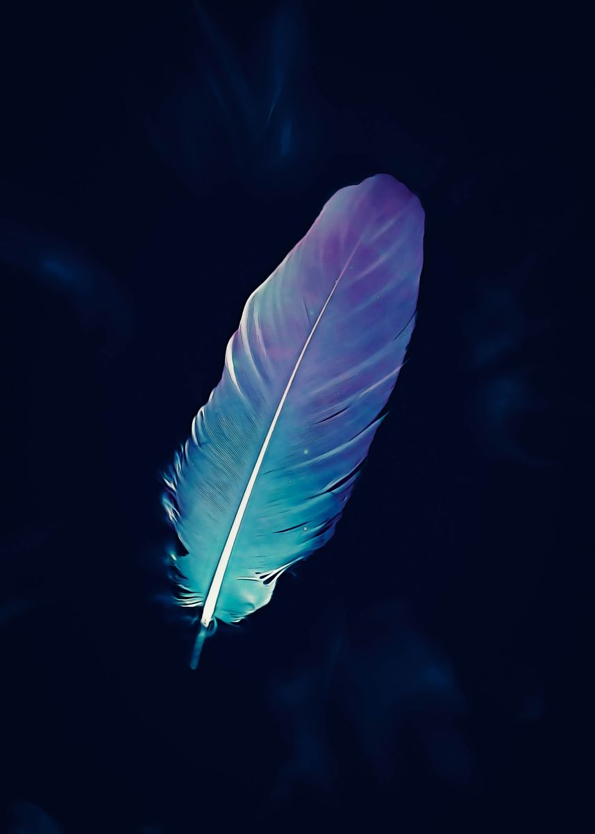 'Feather Space' Poster by Imad Bilajbegovic | Displate