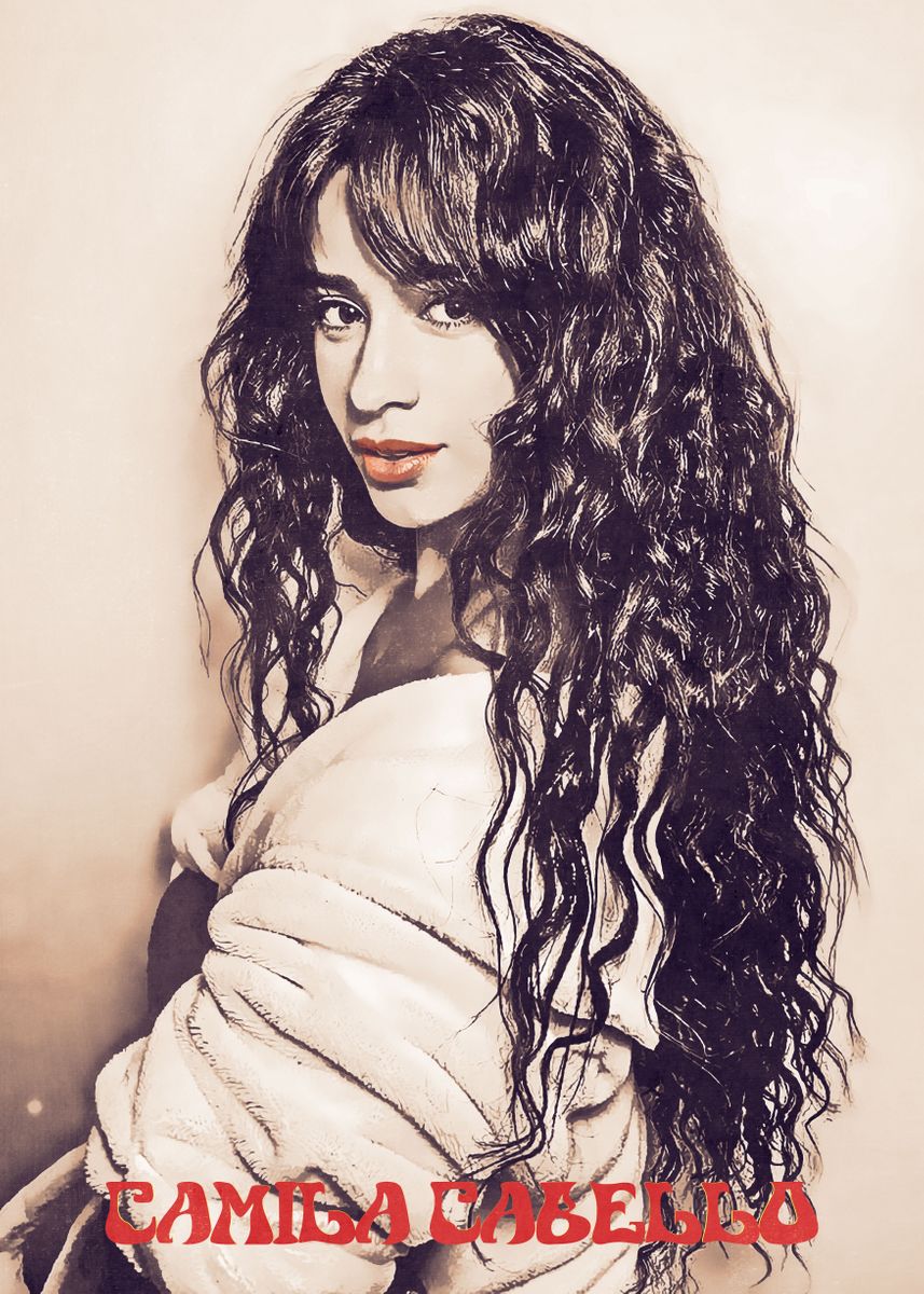 'Camila Cabello' Poster, picture, metal print, paint by Anxhela Sufa ...