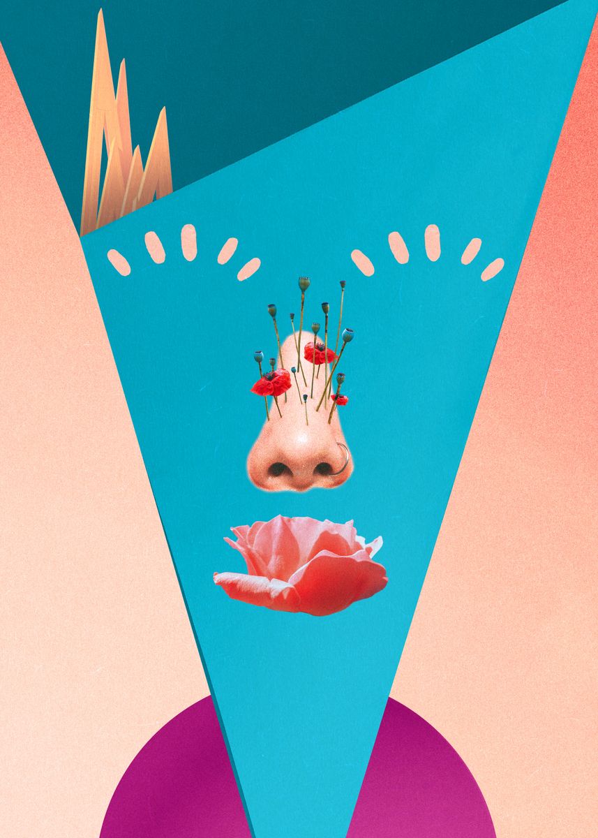 'Vaporwave Face' Poster, picture, metal print, paint by intonointus ...