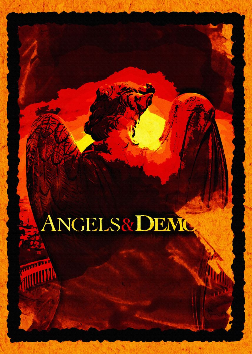 'Angels Demons 1' Poster, picture, metal print, paint by Elisa Woodard ...