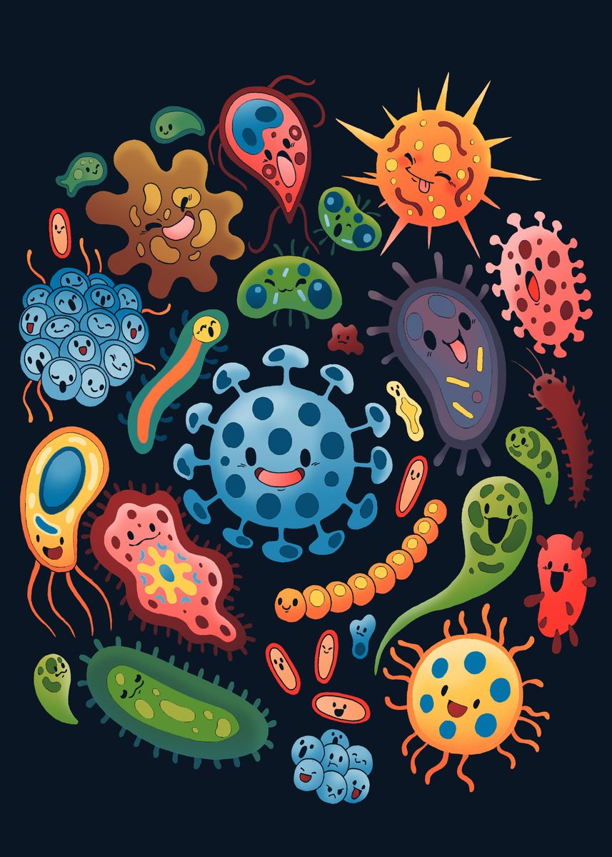 'Bacterian' Poster by Valentina Fabbri | Displate
