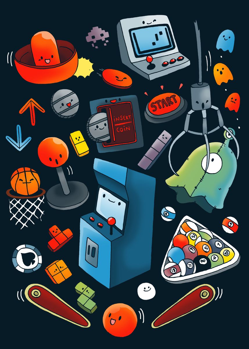 'Game World' Poster by Valentina Fabbri | Displate