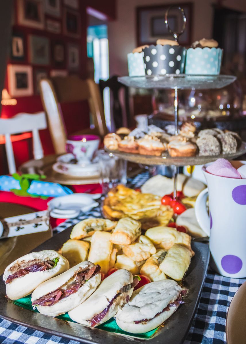 'Colorful Tea party' Poster, picture, metal print, paint by Ava Peattie ...