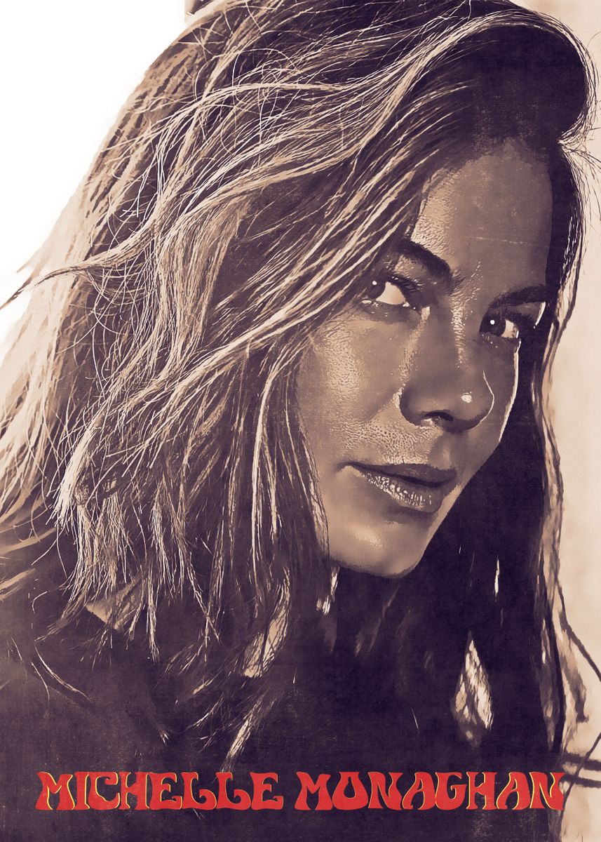 'Michelle Monaghan' Poster, picture, metal print, paint by Anxhela Sufa ...