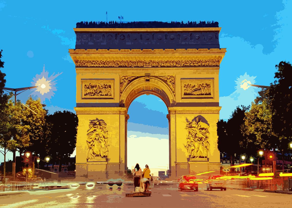'Arc de Triomphe' Poster by Nick Lopez | Displate