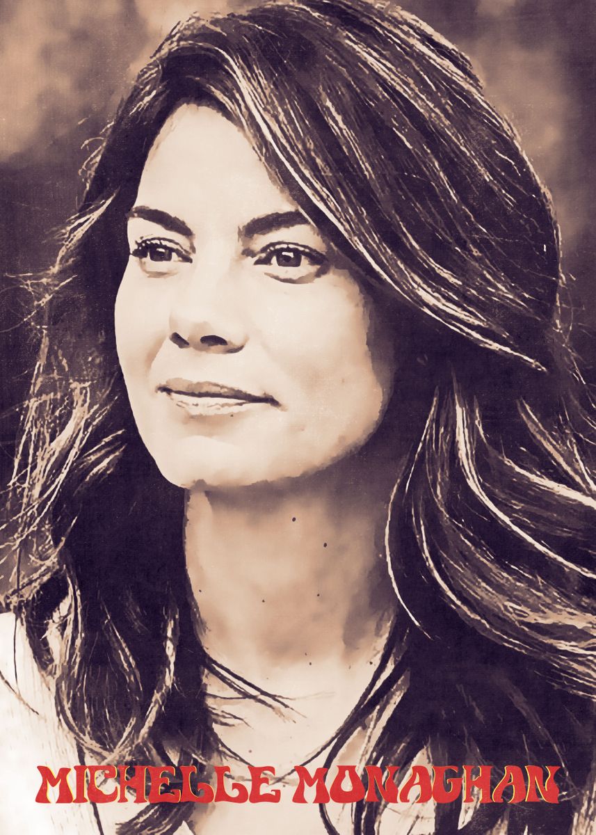 'Michelle Monaghan' Poster, picture, metal print, paint by Anxhela Sufa ...
