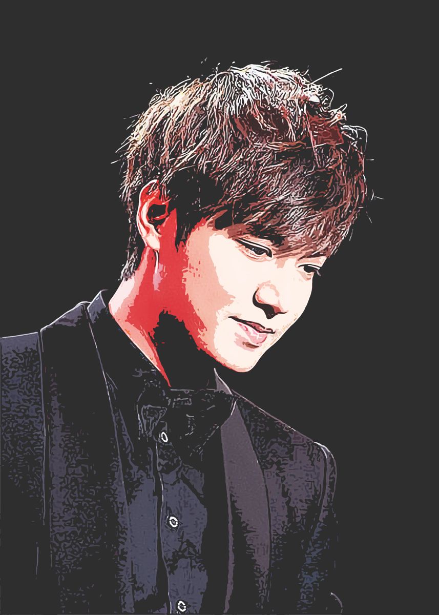 'lee min ho' Poster, picture, metal print, paint by Thogi Gio | Displate