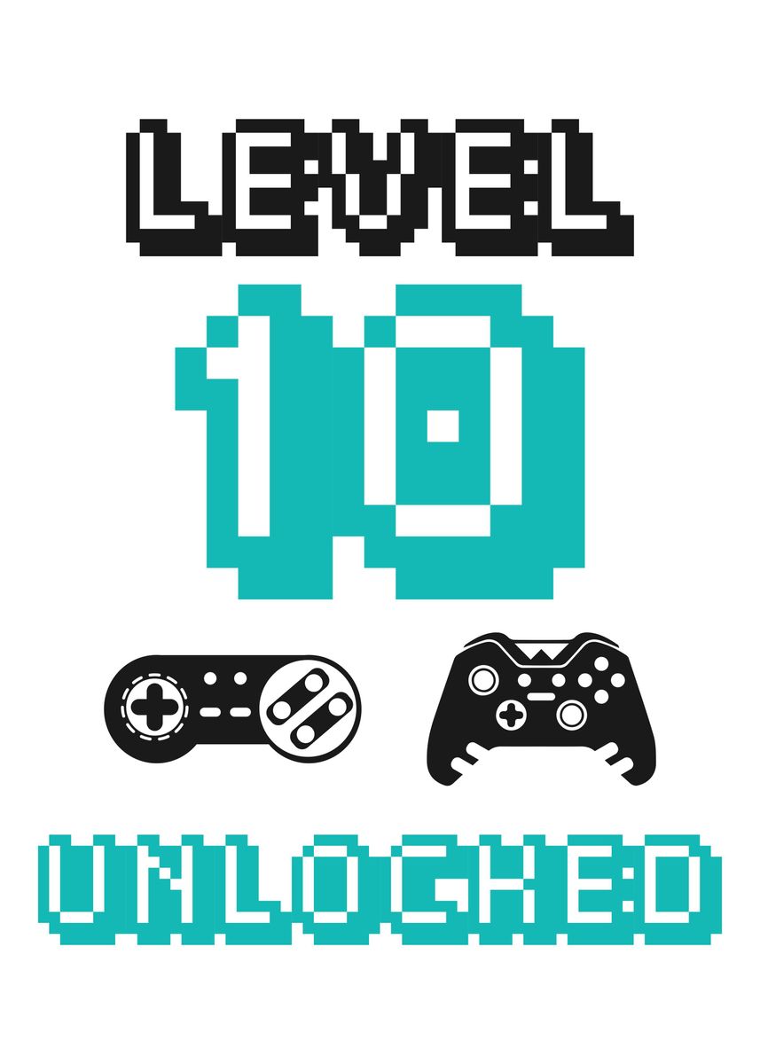 'Level up' Poster, picture, metal print, paint by O G | Displate