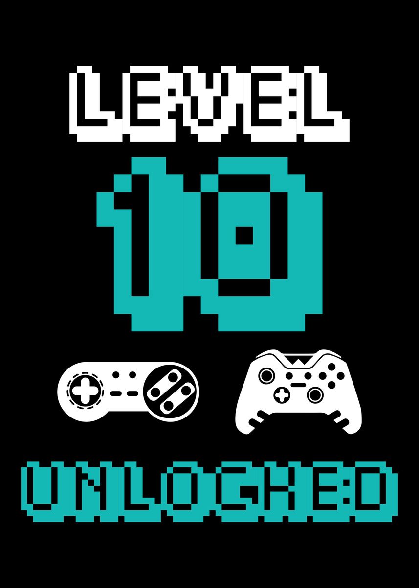 'Level up' Poster, picture, metal print, paint by O G | Displate