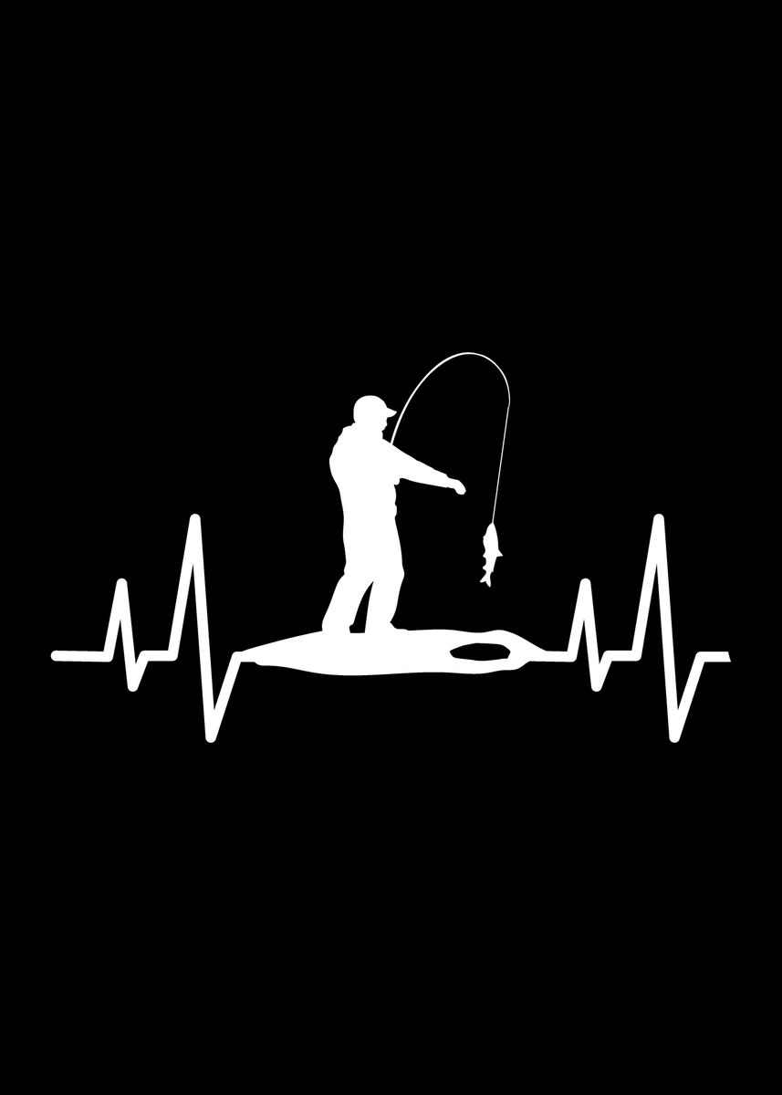 'Ice fishing Heart' Poster by schmidde | Displate